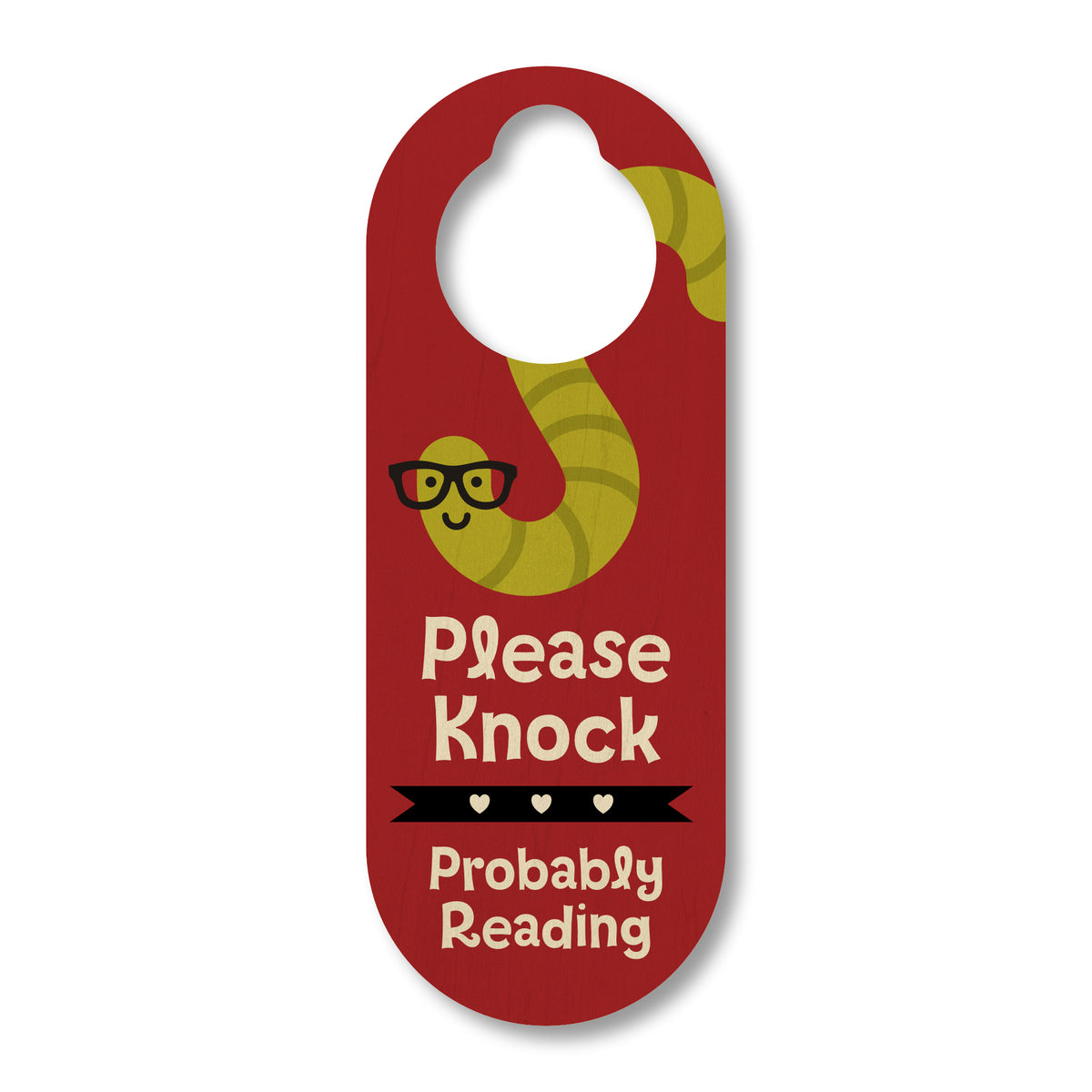 bookworm door hanger | popclox Wall Clocks for Kids