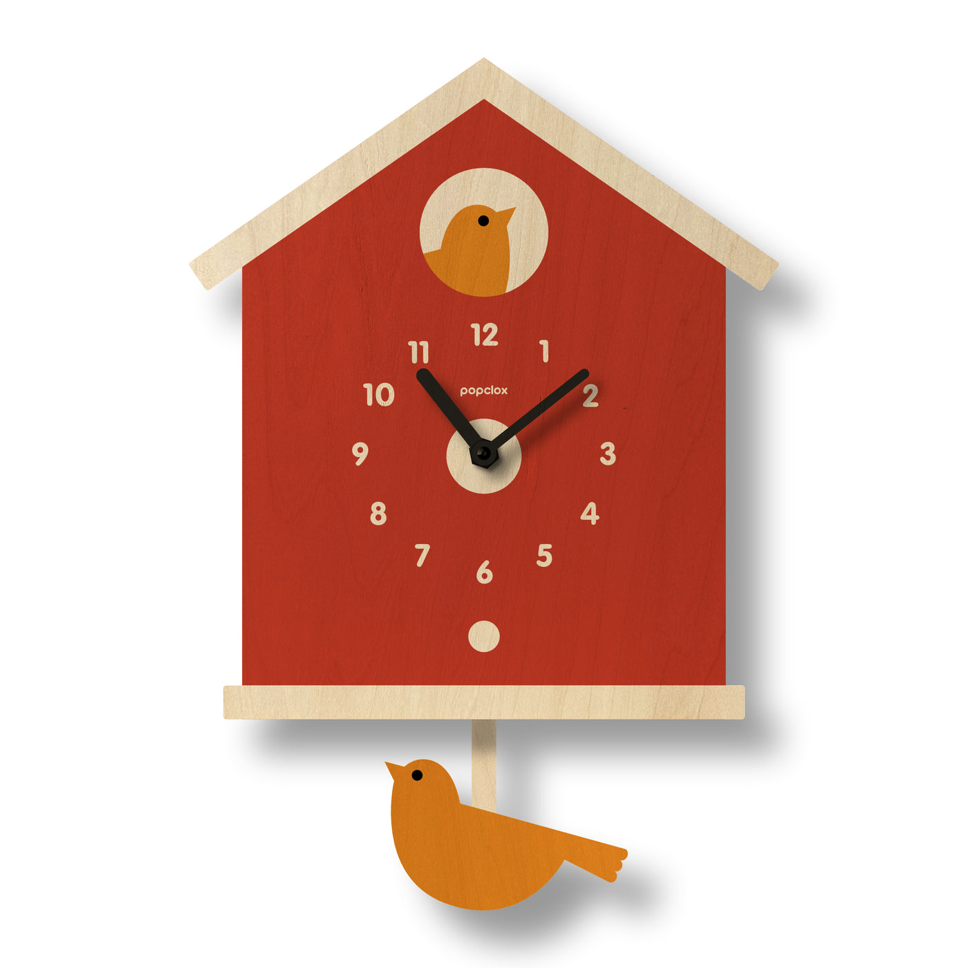 birdhouse - pendulum clock | popclox Wall Clocks for Kids