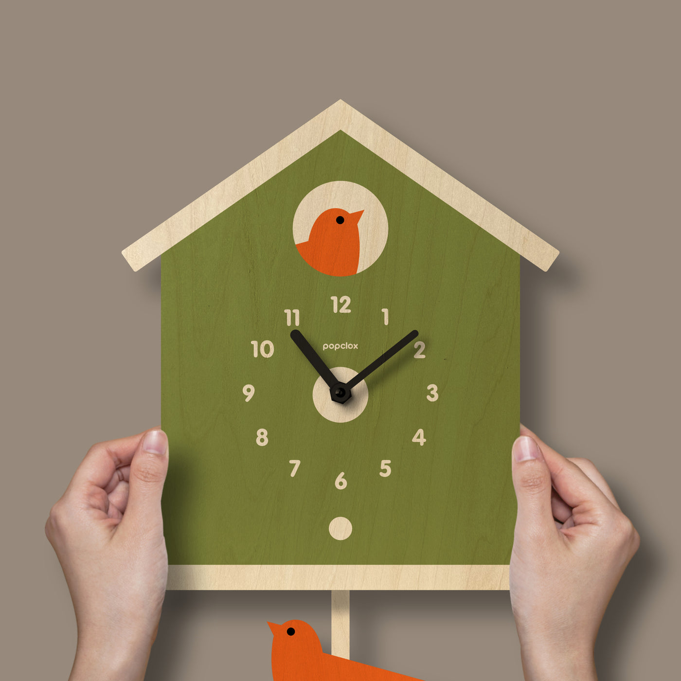 birdhouse - pendulum clock | popclox Wall Clocks for Kids