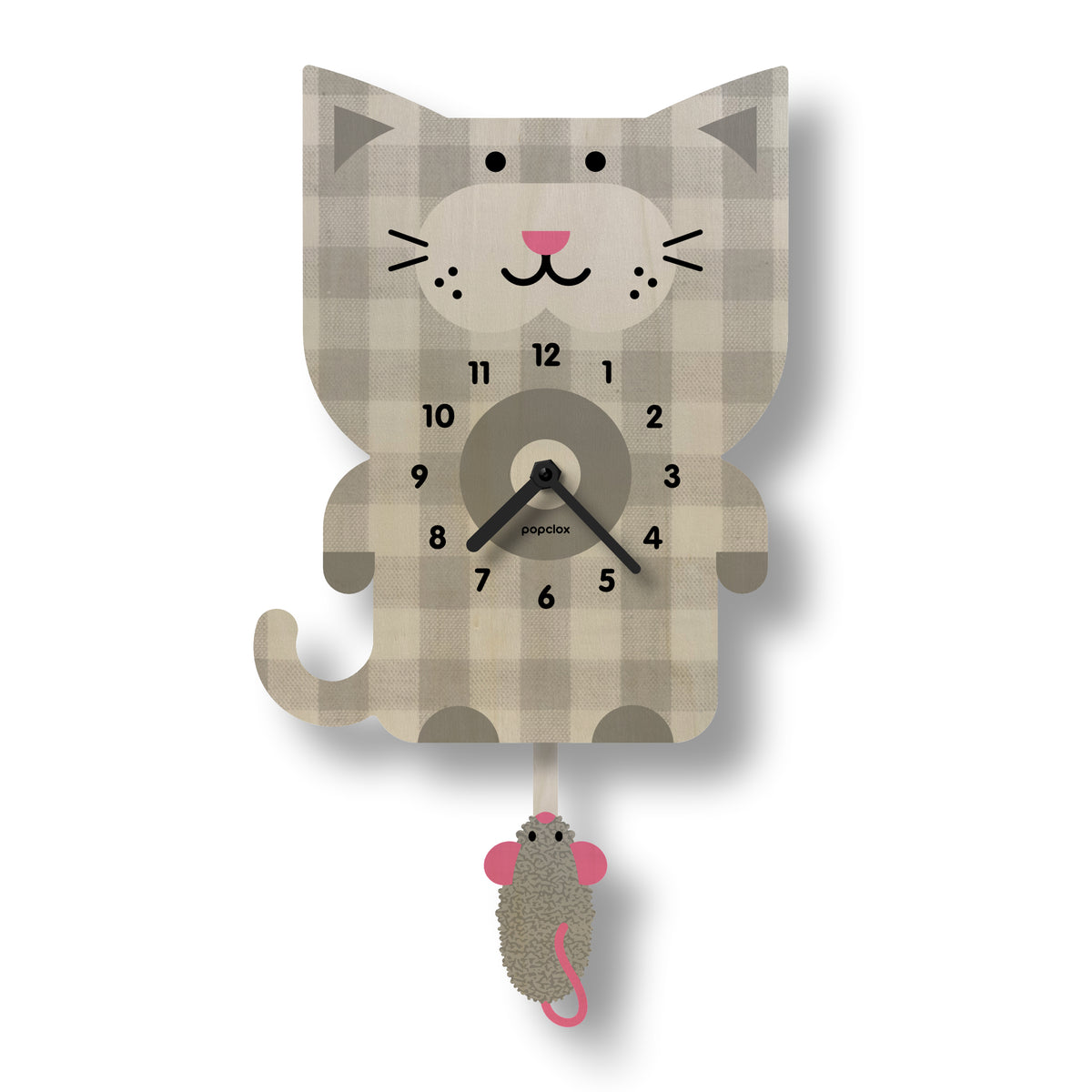 cat - pendulum clock | popclox Wall Clocks for Kids