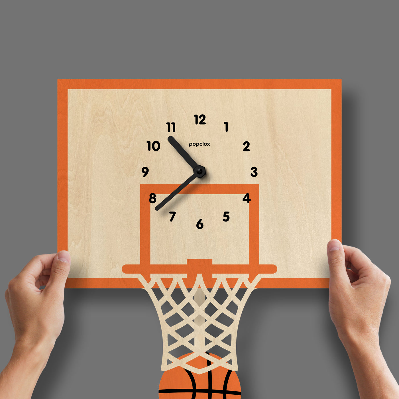 basketball - pendulum clock | popclox Wall Clocks for Kids