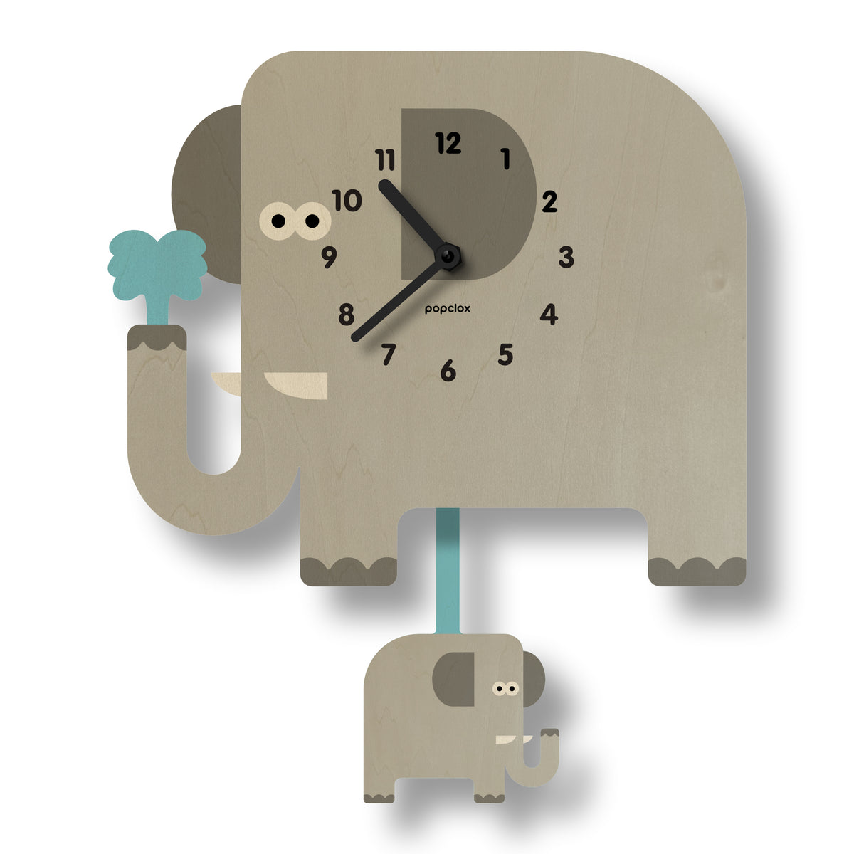 elephant - pendulum clock | popclox Wall Clocks for Kids