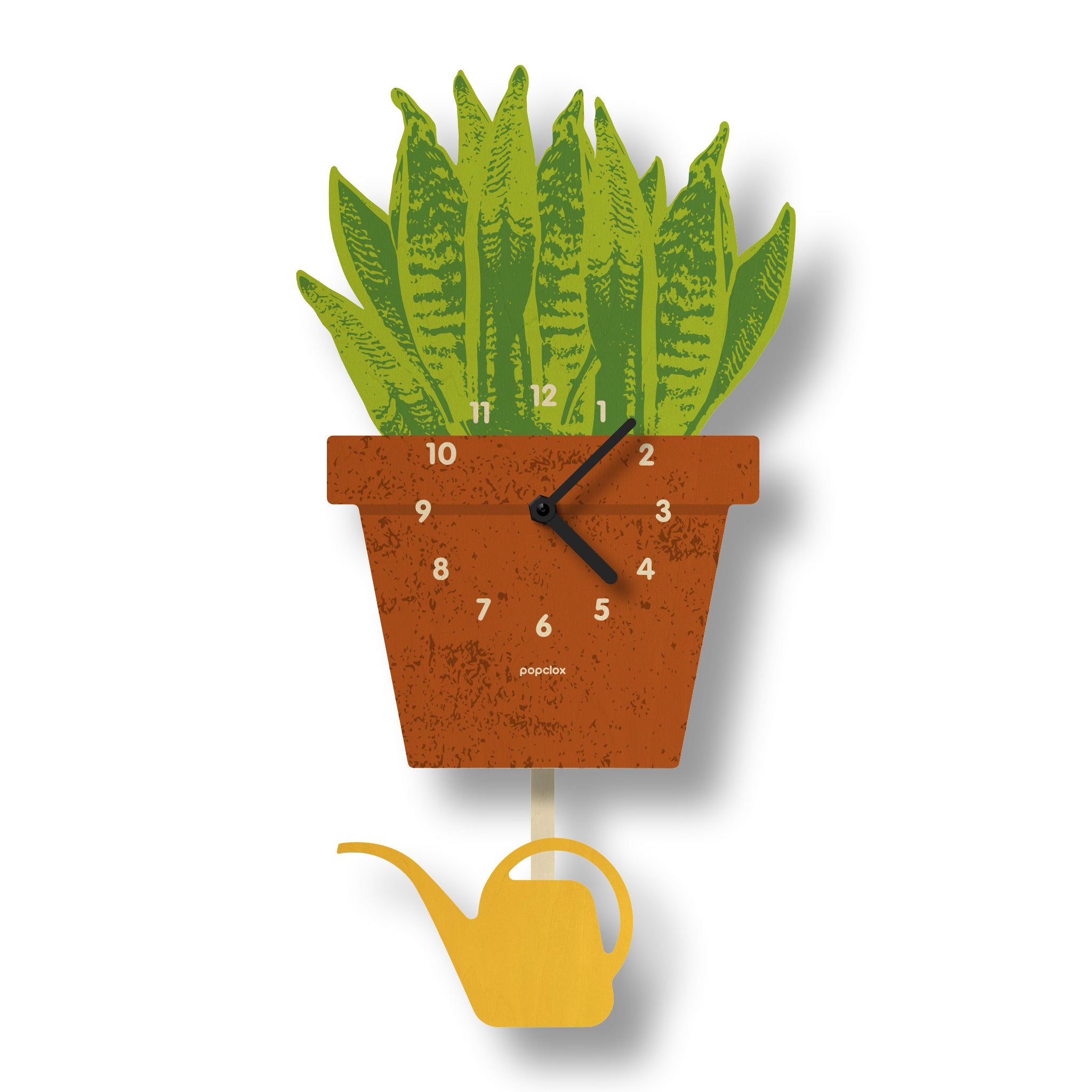 houseplant - pendulum clock | popclox Wall Clocks for Kids