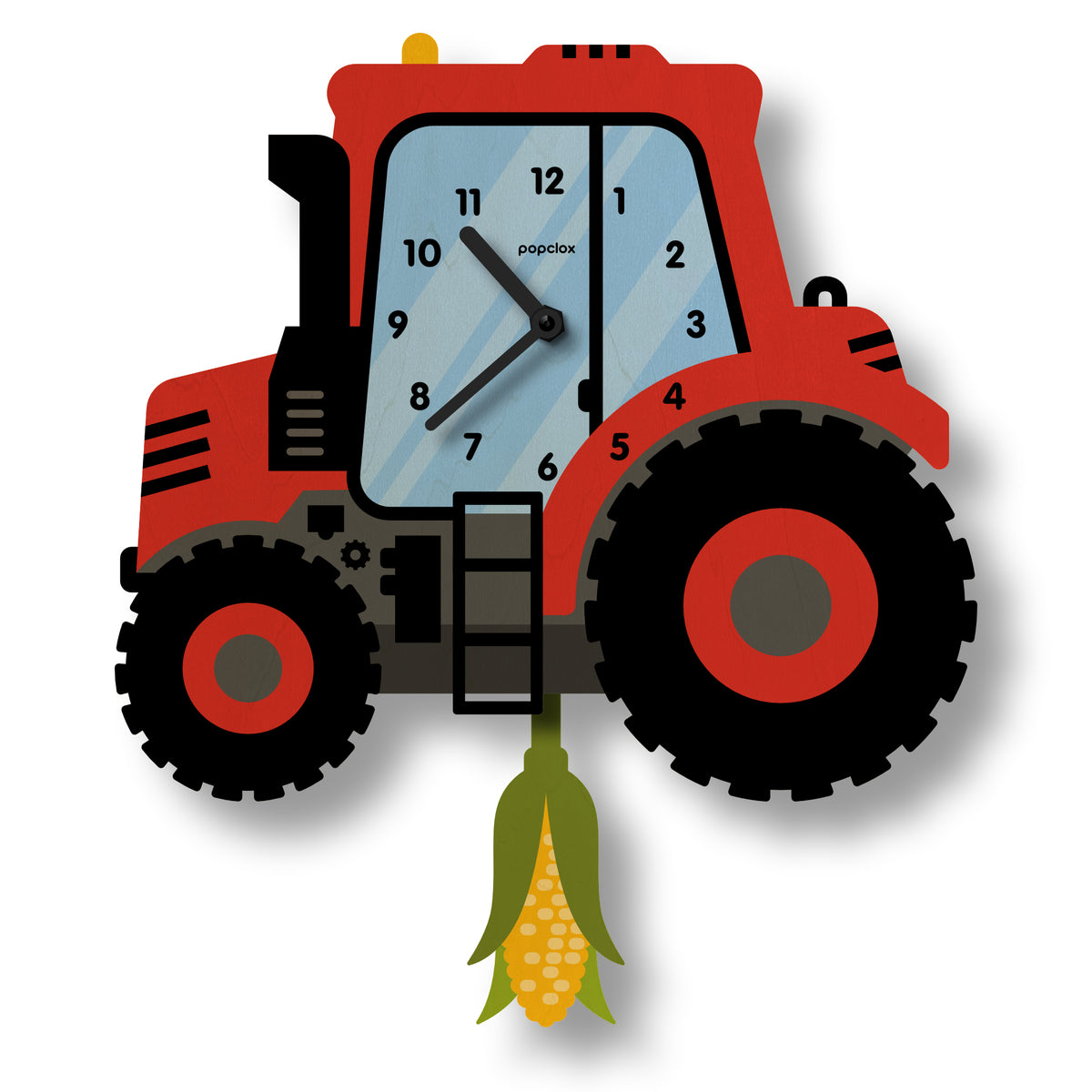 tractor - pendulum clock | popclox Wall Clocks for Kids