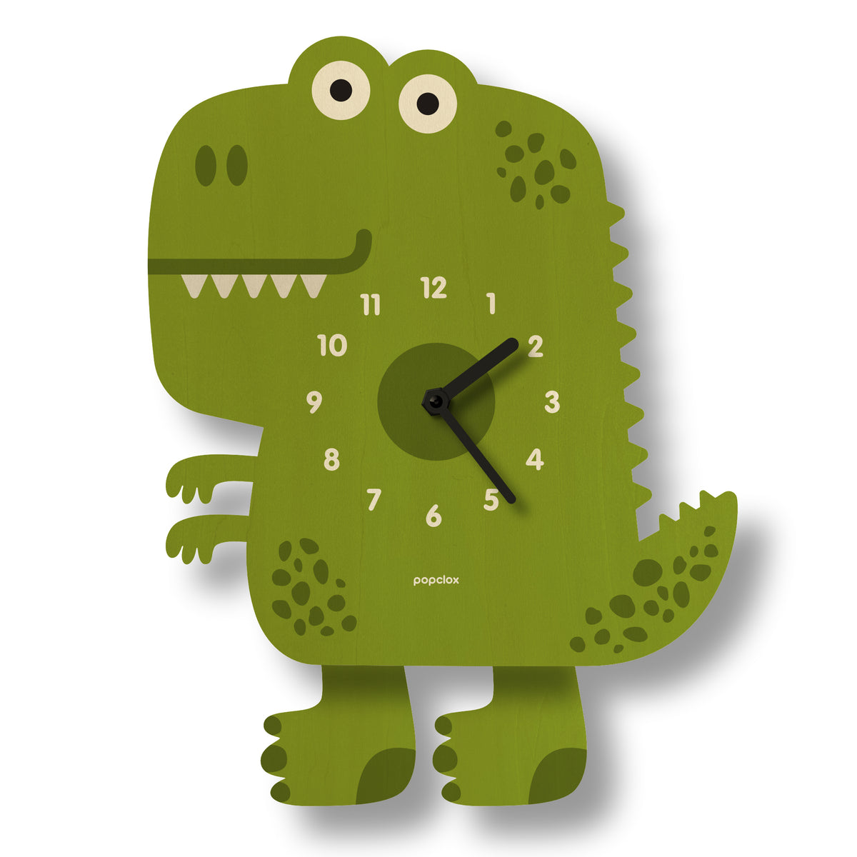 dinosaur - pendulum clock | popclox Wall Clocks for Kids