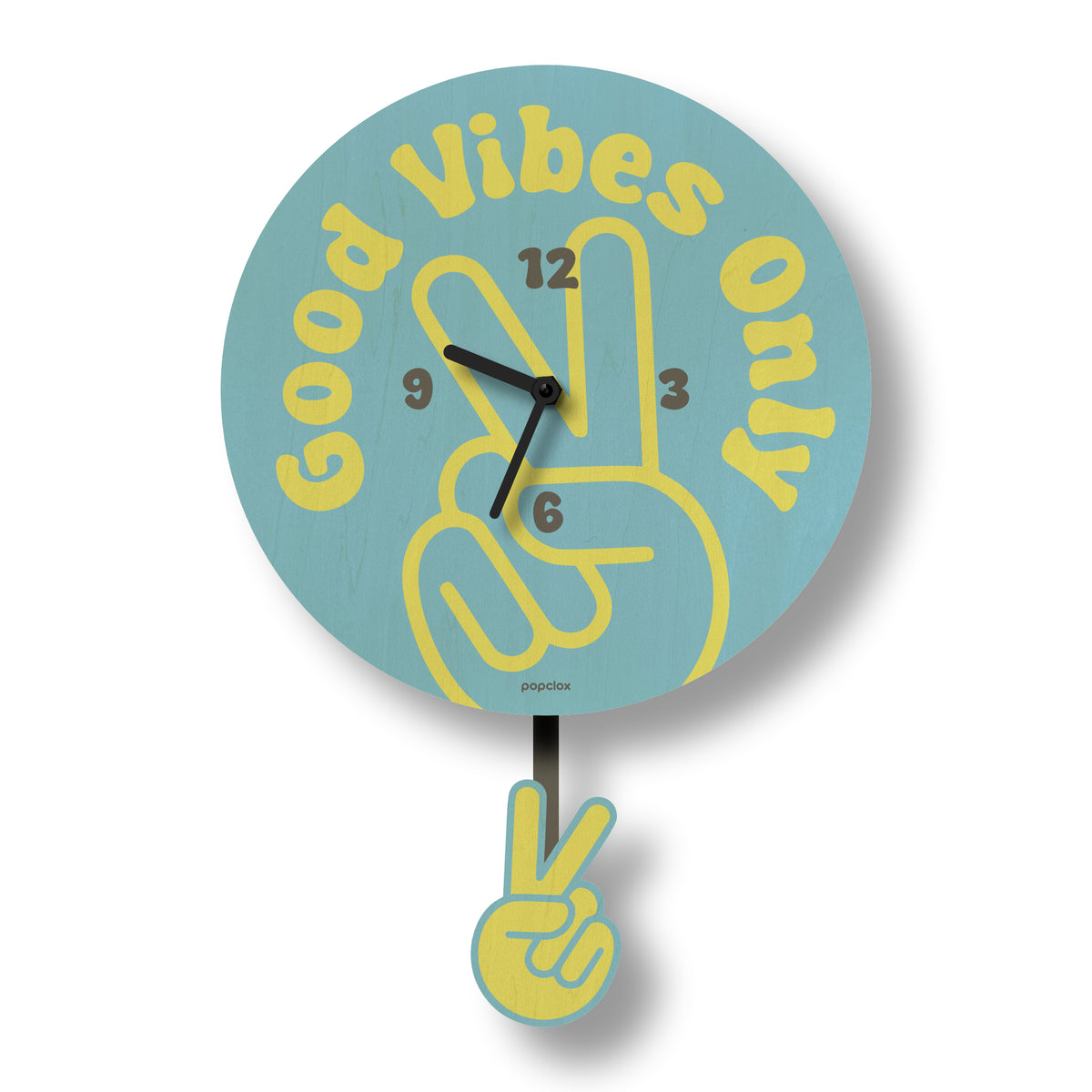 good vibes only - pendulum clock | popclox Wall Clocks for Kids