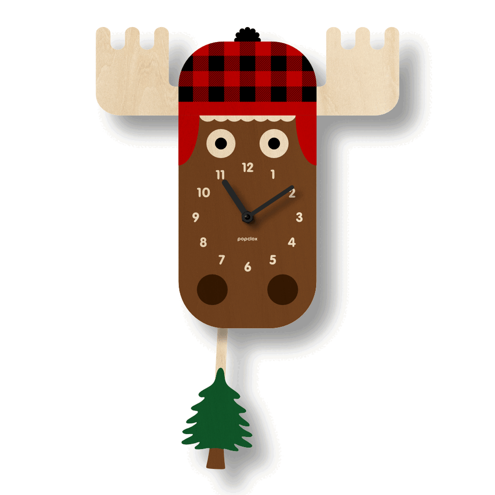 moose - pendulum clock | popclox Wall Clocks for Kids