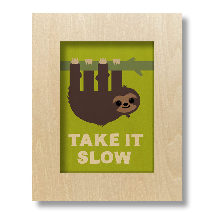 framed wood prints | popclox Wall Clocks for Kids